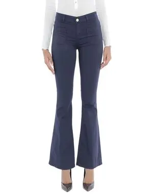 TWINSET Flared Pants With Crystals - Midnight Blue