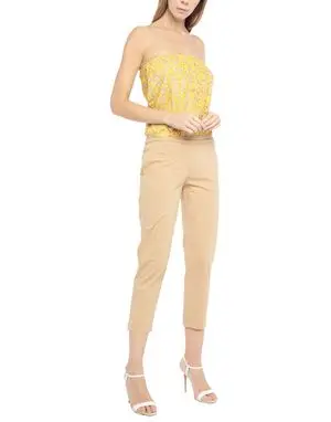 SEMICOUTURE Jumpsuit In Cotton, Viscose, Polyamide, And Elastane Ocher