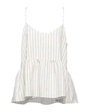 SEMICOUTURE Top Size Viscose, Polyester - White