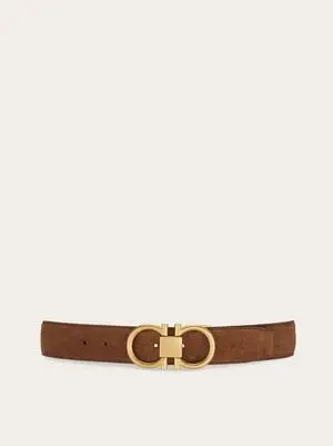 FERRAGAMO Adjustable Gancini Belt - Brown