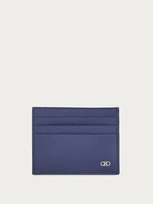 FERRAGAMO Gancini Credit Card Holder Grey