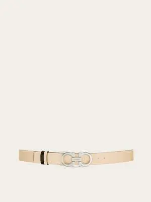FERRAGAMO Reversible And Adjustable Gancini Belt - Pink