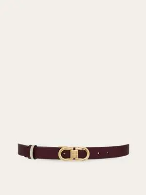 FERRAGAMO Reversible And Adjustable Gancini Belt - Violet