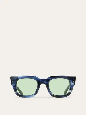 FERRAGAMO Rectangular Sunglasses Blue