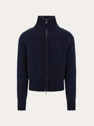 FERRAGAMO Knitted Blouson - Blue