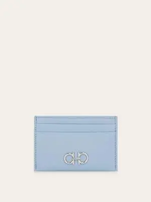 FERRAGAMO Gancini Credit Card Holder - Blue