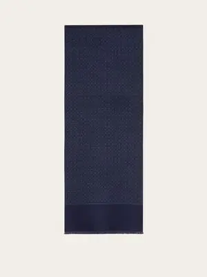FERRAGAMO Gancini Scarf - Blue