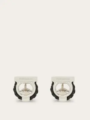 FERRAGAMO Gancini Cufflinks - Black