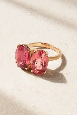 Irene Neuwirth Gemmy Gem 18-karat Rose Tourmaline Ring - Gold