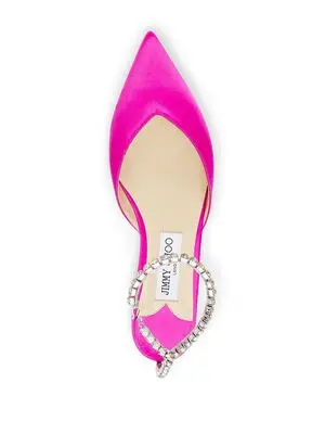 JIMMY CHOO Saeda Crystal-embellished Pumps