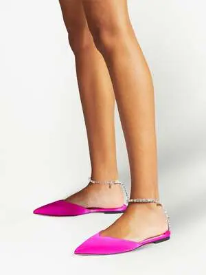JIMMY CHOO Saeda Crystal-embellished Pumps