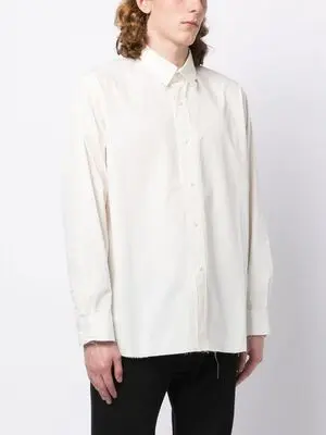 C2H4 Raw-cut Hem Shirt