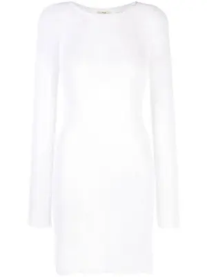 AMBRA MADDALENA Andy Open-knit Mini Dress - White