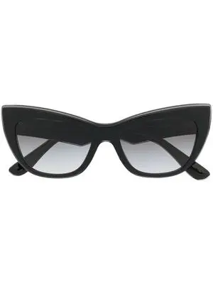 Dolce & Gabbana Cat Eye Gradient Lens Sunglasses - Black