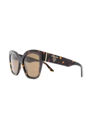 Prada Tortoiseshell Butterfly Sunglasses - Brown