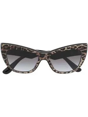 Dolce & Gabbana Leopard-print Cat-eye Sunglasses