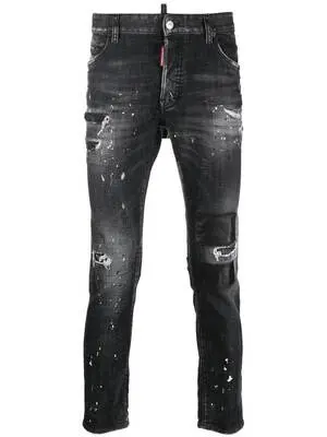 Dsquared2 Skater Distressed Jeans - Black