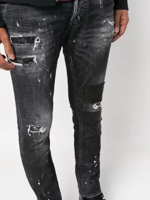 Dsquared2 Skater Distressed Jeans - Black