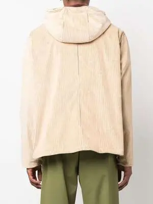 RANRA Steinn Corduroy Hooded Jacket - Neutrals