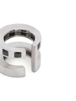 Tom Wood Arch Zirconia Double Cuff Earring - Silver