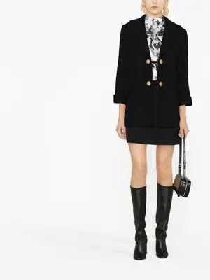 Moschino Open-front Virgin Wool Coat