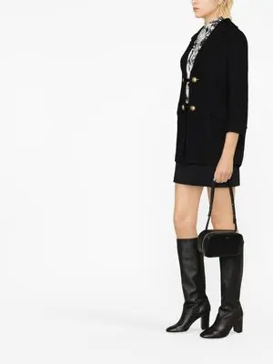 Moschino Open-front Virgin Wool Coat