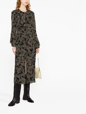 Michael Kors Paisley-print Midi Dress