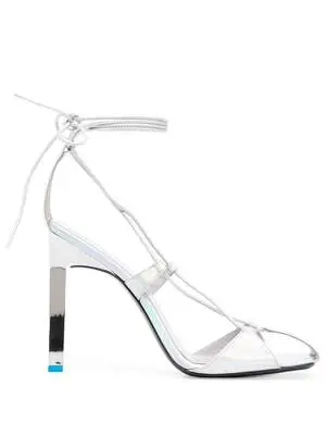 Attico 105mm Adele Sandals - Silver