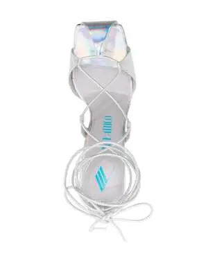 Attico 105mm Adele Sandals - Silver