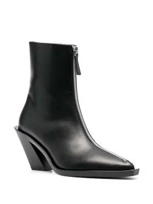 ELLEME Sculpted-heel Ankle Boots