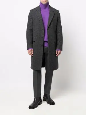Ami Single-breasted Wool Coat
