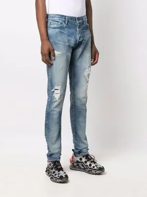 John Elliott Mid-rise Distressed Jeans