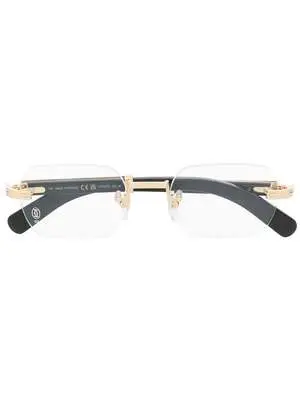 Cartier Frameless Rectangular Glasses - Gold