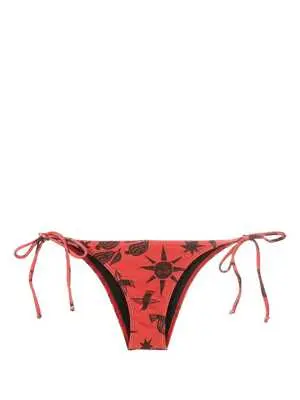 LYGIA & NANNY Thai Printed Bikini Bottom - Brown