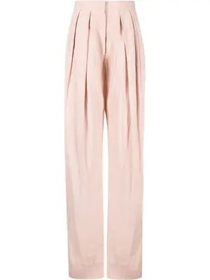 Stella McCartney High-waisted Pleated Trousers