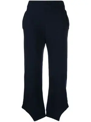 Stella McCartney Asymmetric Cotton Trousers - Blue