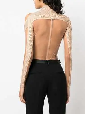 MUGLER Logo-plaque Sheer-panels Body