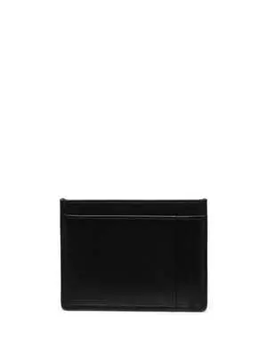 Miu Miu Macramé Textured Card Holder - Black