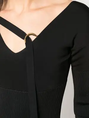FERRAGAMO V-neck Knitted Bodysuit