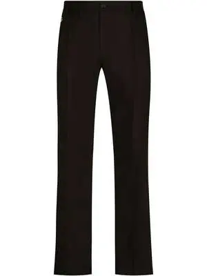 Dolce & Gabbana Dg Patch Stretch-cotton Trousers