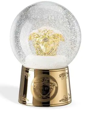 Versace Golden Medusa Snow Globe - Gold