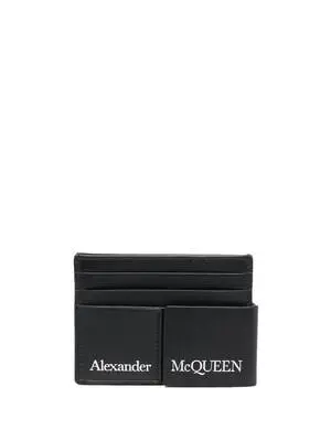 Alexander McQueen Logo-print Layered Cardholder - Black
