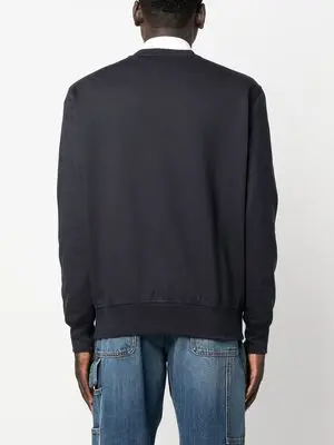Alexander McQueen Graffiti Logo-print Sweatshirt - Blue