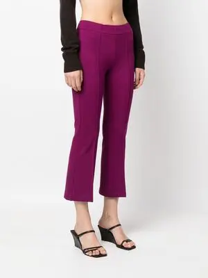 BLANCA VITA Mid-rise Cropped Trousers