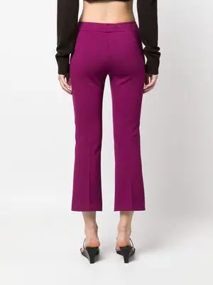BLANCA VITA Mid-rise Cropped Trousers