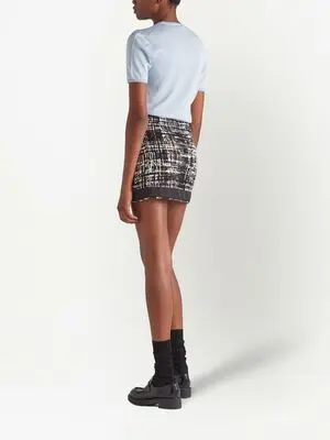 Prada Logo-intarsia Short-sleeve Jumper