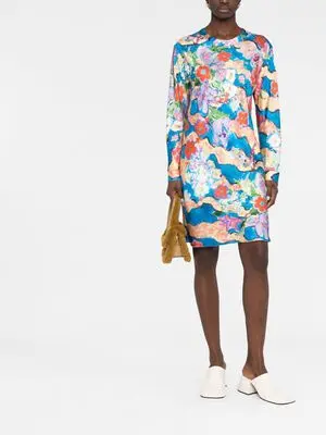 Marni Abstract-print Mini Dress