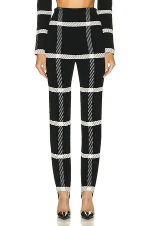 Alaïa Tartan Leggin In Black