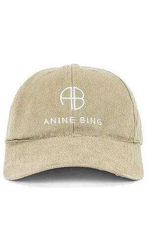 ANINE BING ANINE BING Jeremy Baseball Cap Green Khaki