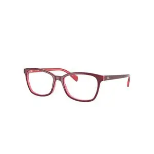 Ray-ban Ray-Ban Full Rim Square Frame Eyeglasses Purple-reddish